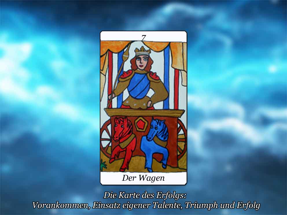 Kartenlegen Tarotkarte Der Wagen und ihre Bedeutung im Tarot